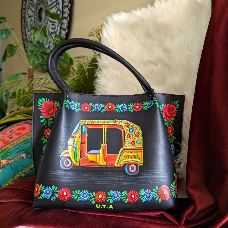 Rickshaw Hand Painted Tote Bag – Urban Truck Art