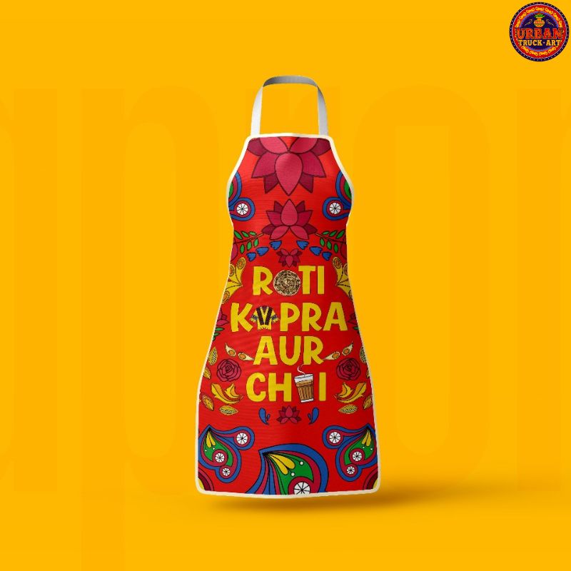 Roti Kapra Aur Chai Apron – Urban Truck Art
