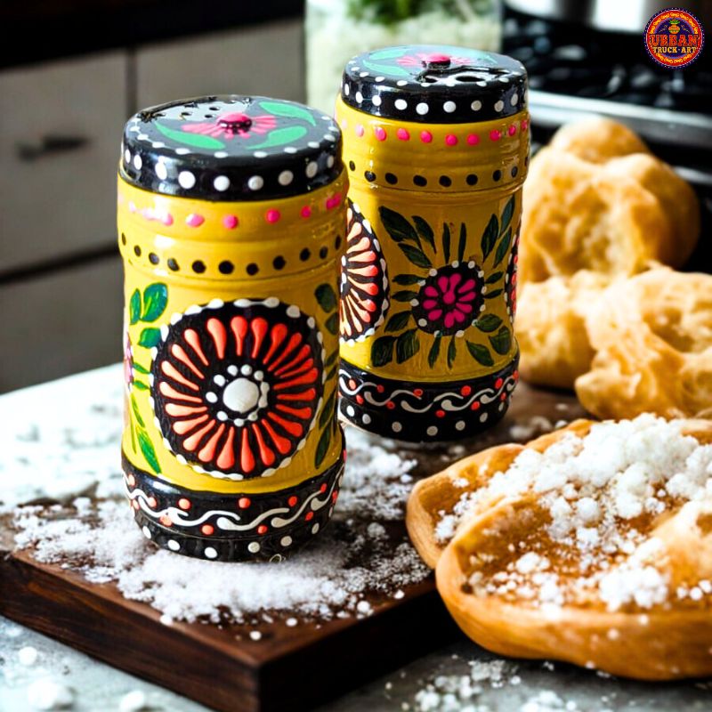 Yellow Mandala Art Salt & Pepper Shaker – Urban Truck Art