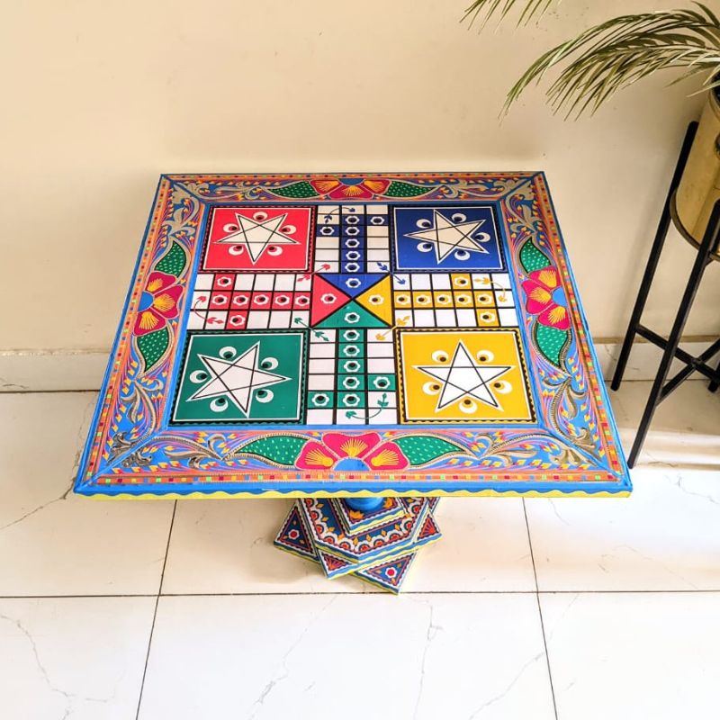 Square Blue Ludo Table – Urban Truck Art